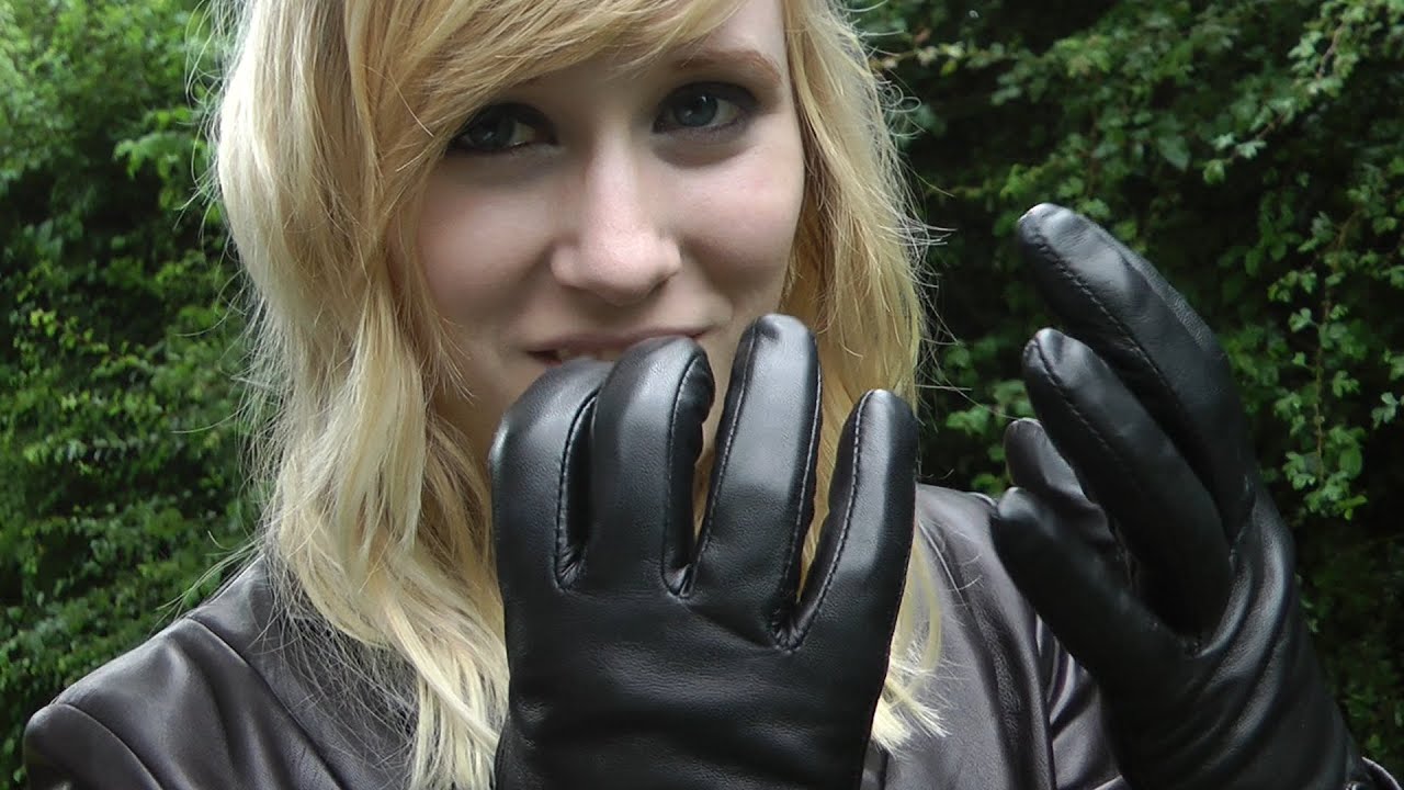 wet and messy leather jacket and leather gloves - YouTube