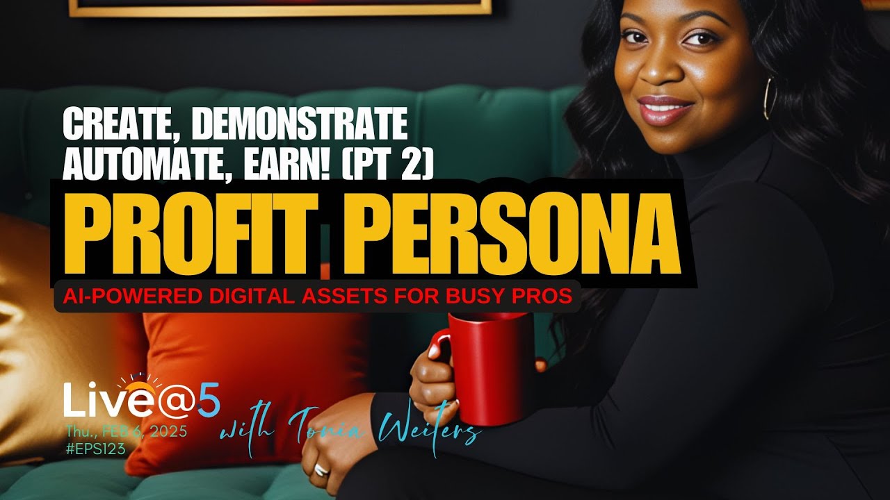 Profit Persona: Create, Demonstrate, Automate & Earn PT 2 // #livedemo ...
