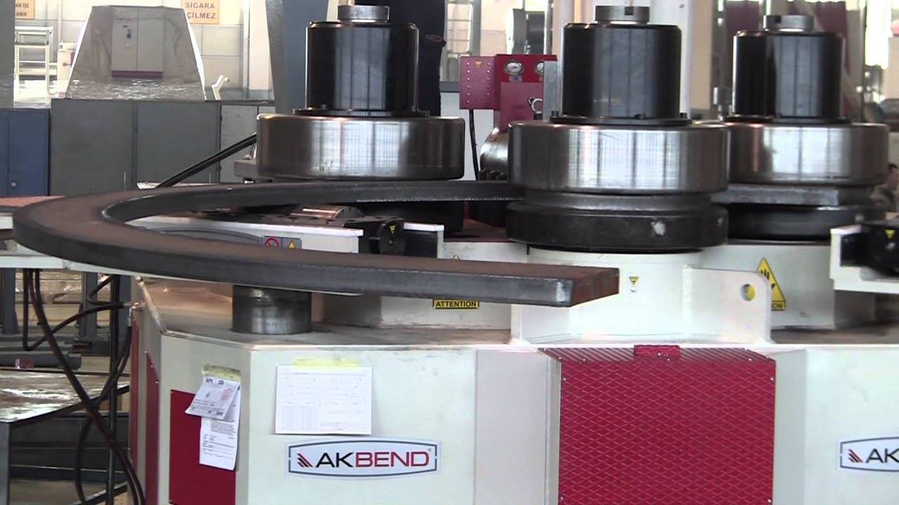 AKBEND APK 300 Hydraulic Profile Bending Machine - YouTube