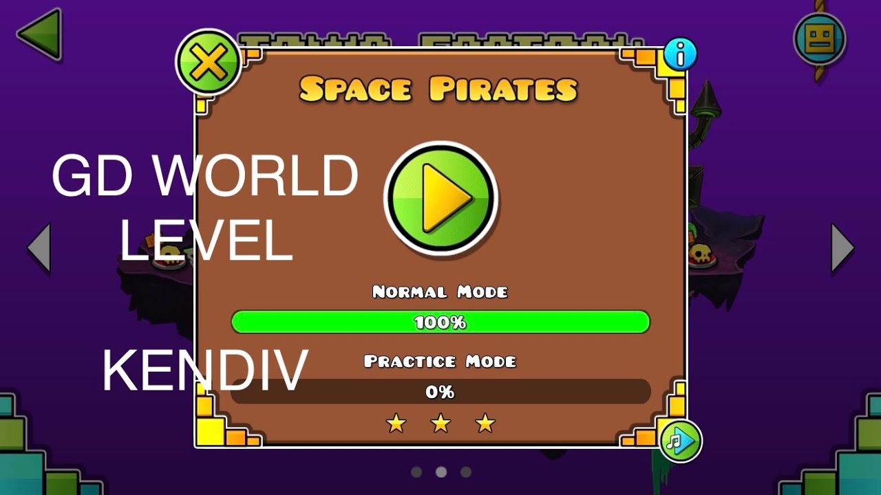 Space Pirates-GD World - YouTube