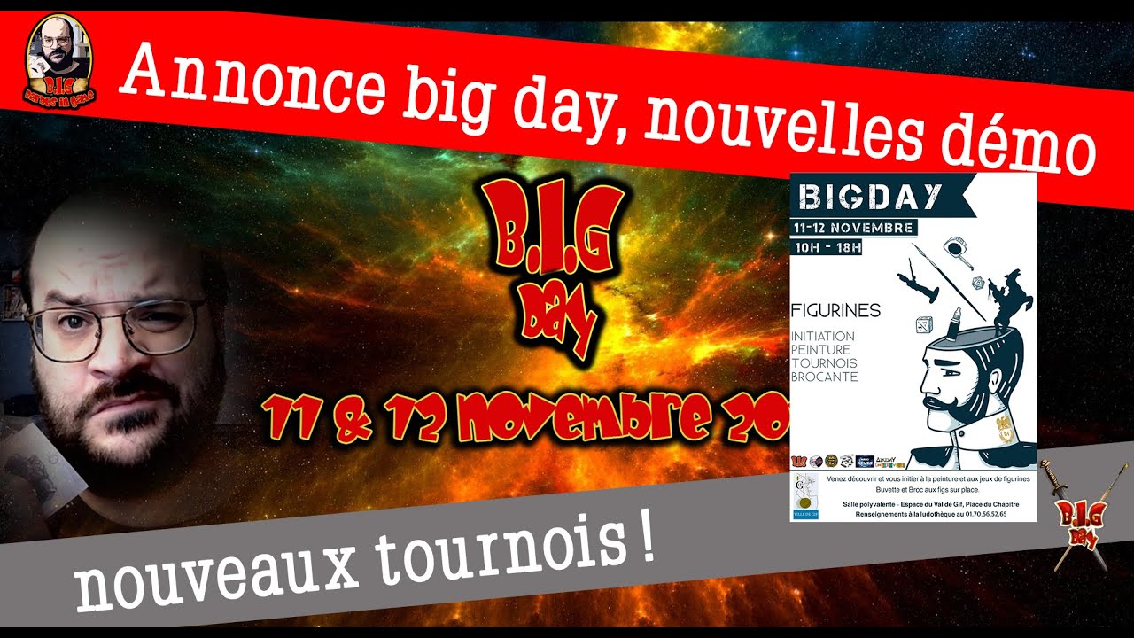 Annonce Big Day du 23 octobre ! encore de nouvelles tables de démo et ...