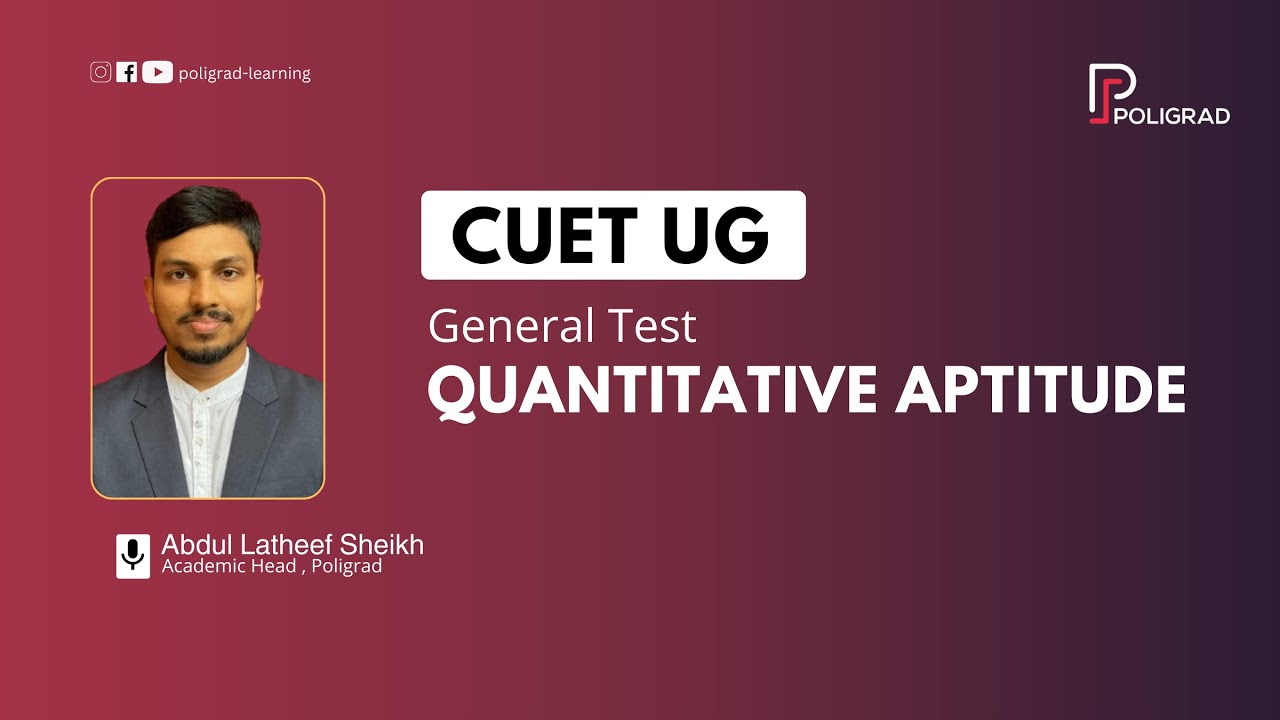 Quantitative Aptitude | Demo Class | Political Science | CUET-UG ...