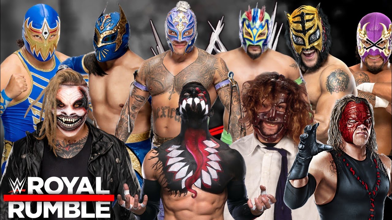 All Masked Wrestlers Royal Rumble // WWE 2K20 - YouTube