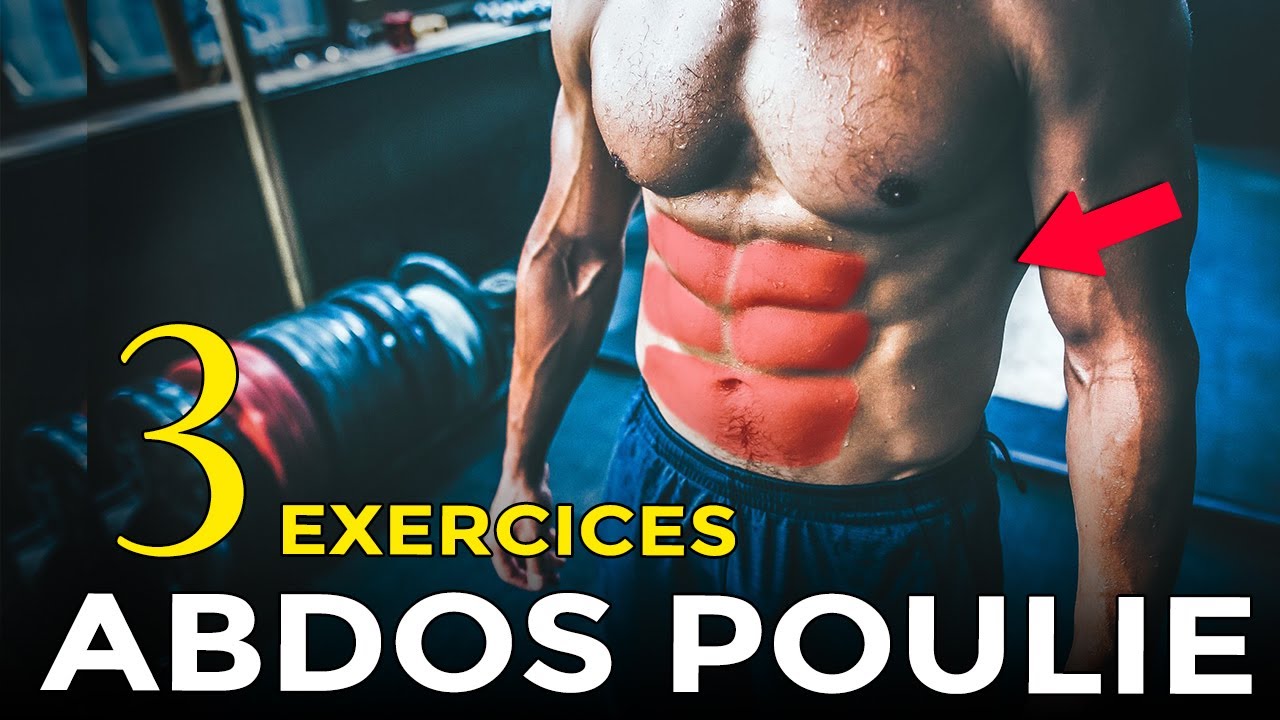 3 EXERCICES POUR SE MUSCLER LES ABDOS À LA POULIE - YouTube