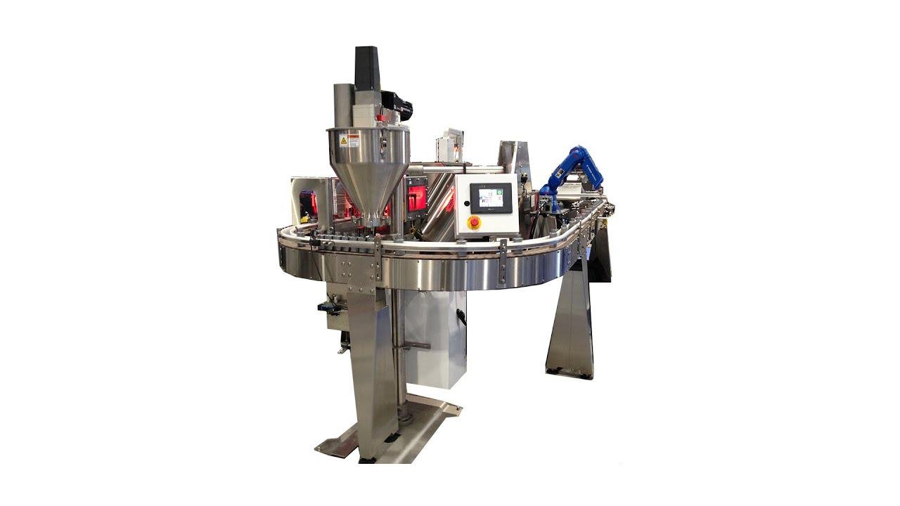 PackExpo Demonstration; Bottle Unscrambler, Bottle Orienter, Auger ...