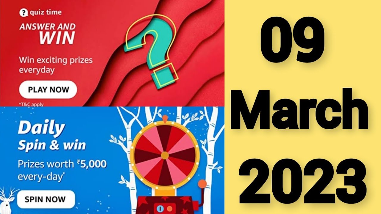 Amazon Quiz Today I Amazon Quiz Answer Today | Amazon Quiz Today | Quiz ...