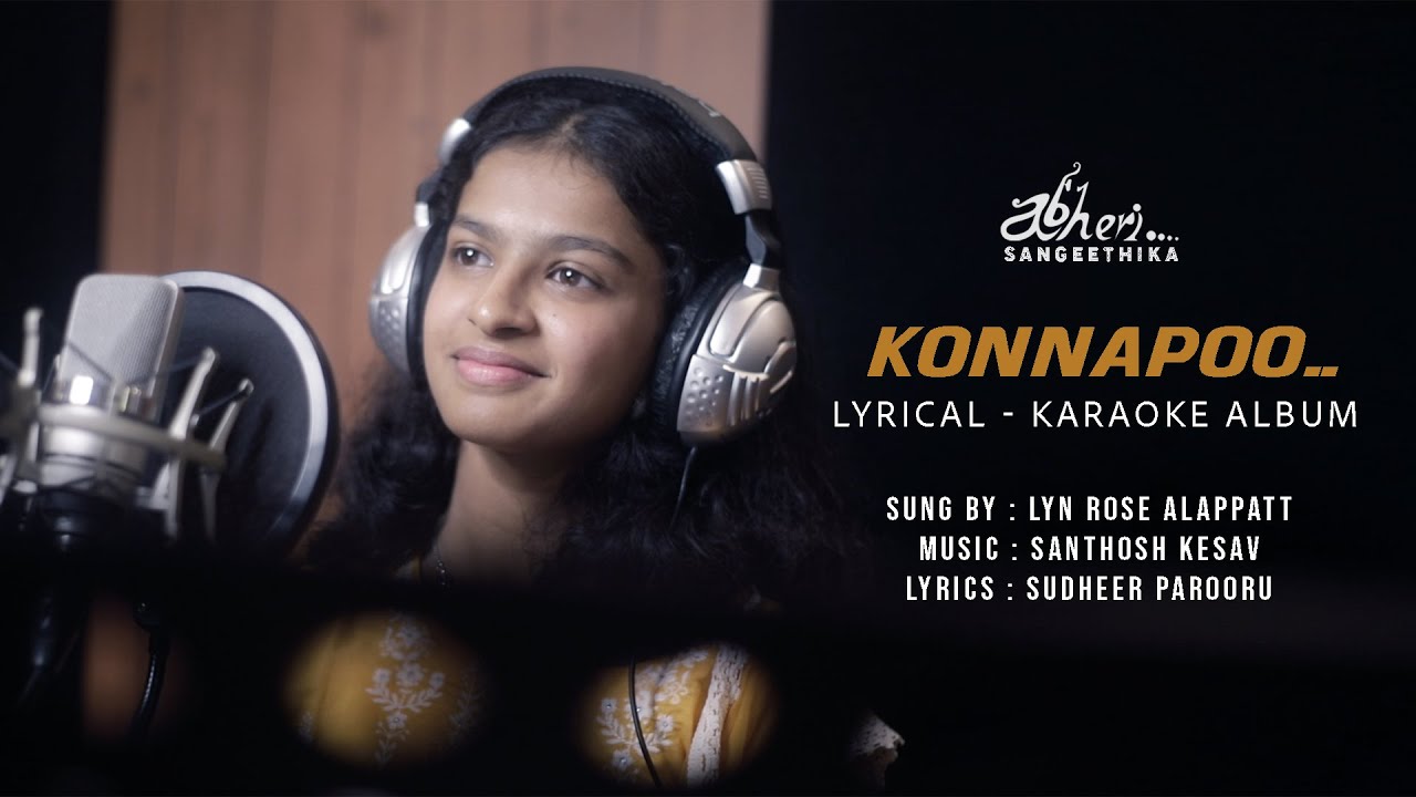 Konnapoo | Lyrical Karaoke | Abheri Sangeethika | Official Music Video ...