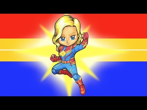 Capitano Marvel Chibi Chibis — ReynaldoCreate