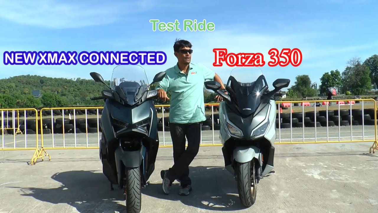 Test Ride: new XMAX CONNECTED & FORZA 350 - YouTube