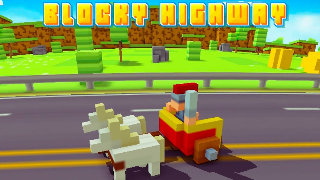 Blocky Highway: Traffic Racing Gameplay | New Vehicle War Chariot ...