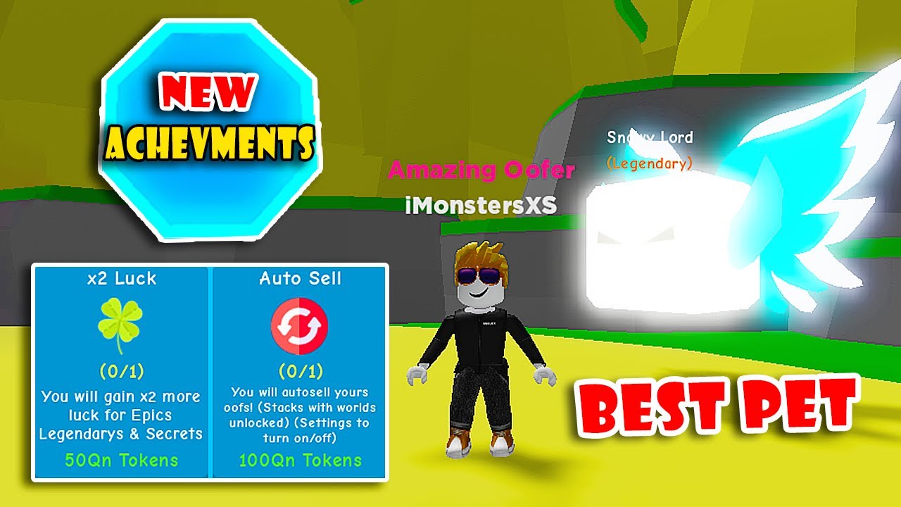New ACHEVEMENTS Update! New AUTO SELL & Got Best Legendary Pet in ...
