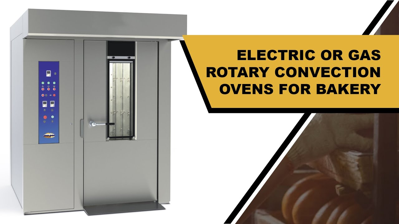 ELECTRIC OR GAS ROTARY CONVECTION OVEN FOR BAKERY - YouTube