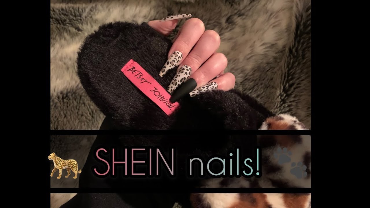 Cute Leopard Print SHIEN Nails (Video Review) - YouTube