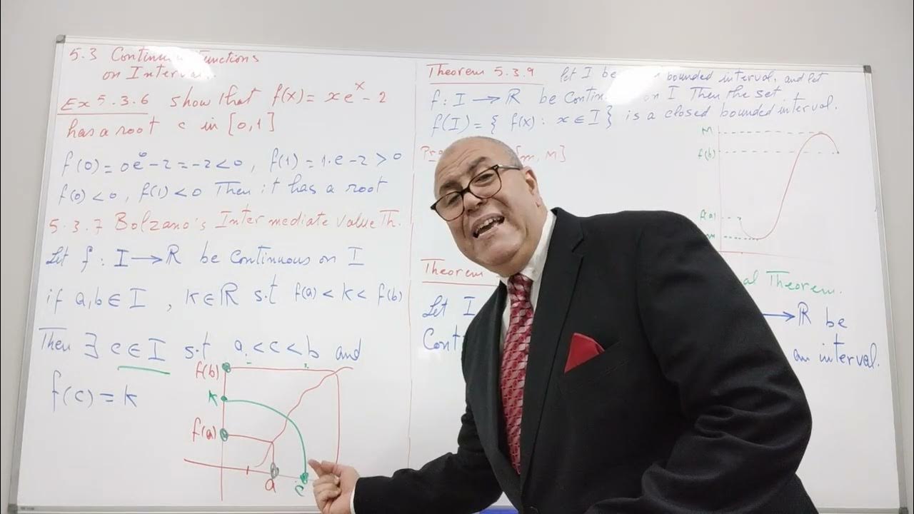mat311, real analysis 5.3 Continuous Functions on intervals L2 - YouTube