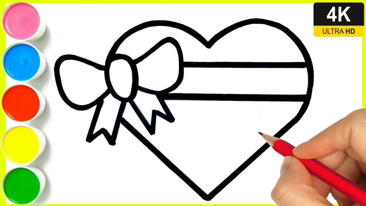 How to draw heart step by step || heart drawing simple || Dil ka ...