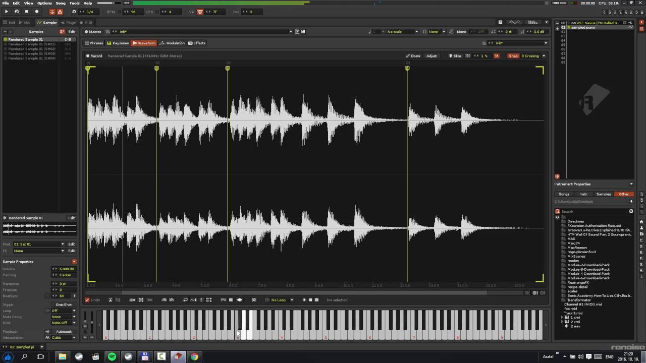 Renoise fun - YouTube