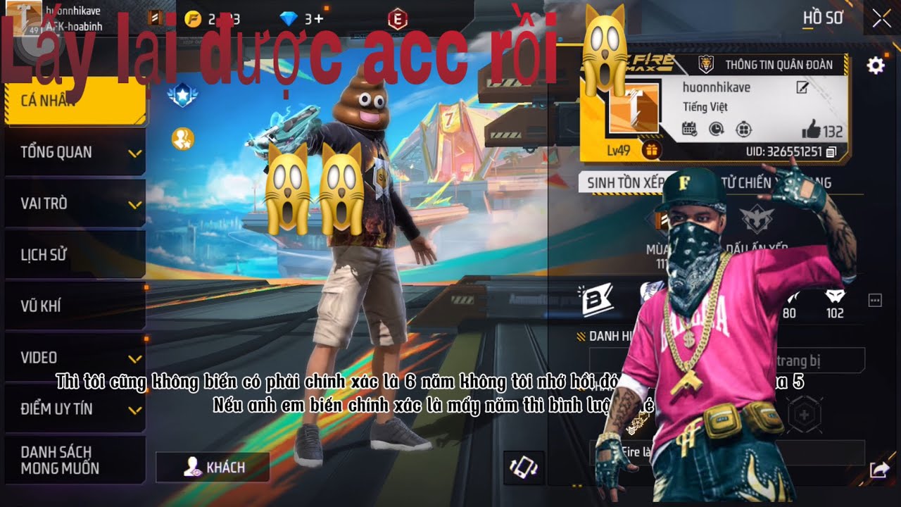 Free Fire | review acc FF vào 5 , 6 năm trước của | Tezeed gaming - YouTube
