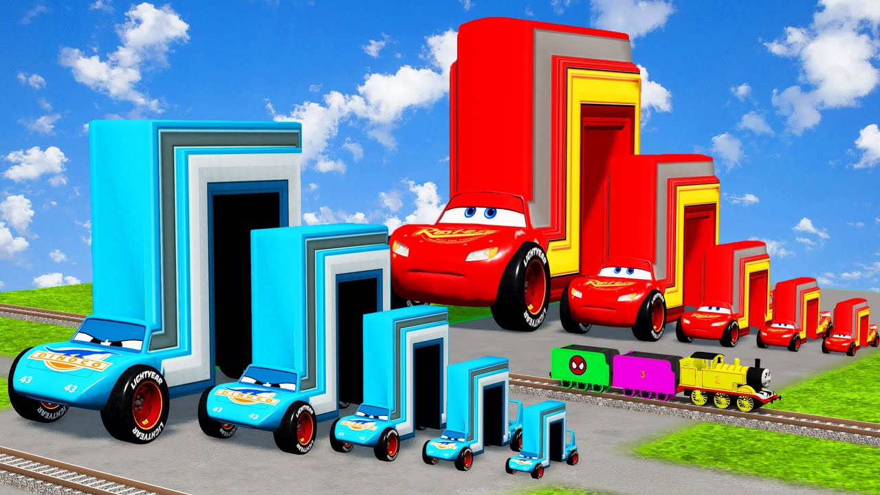 Big & Small Long Square Lightning Mcqueen vs Big & Small Long King ...