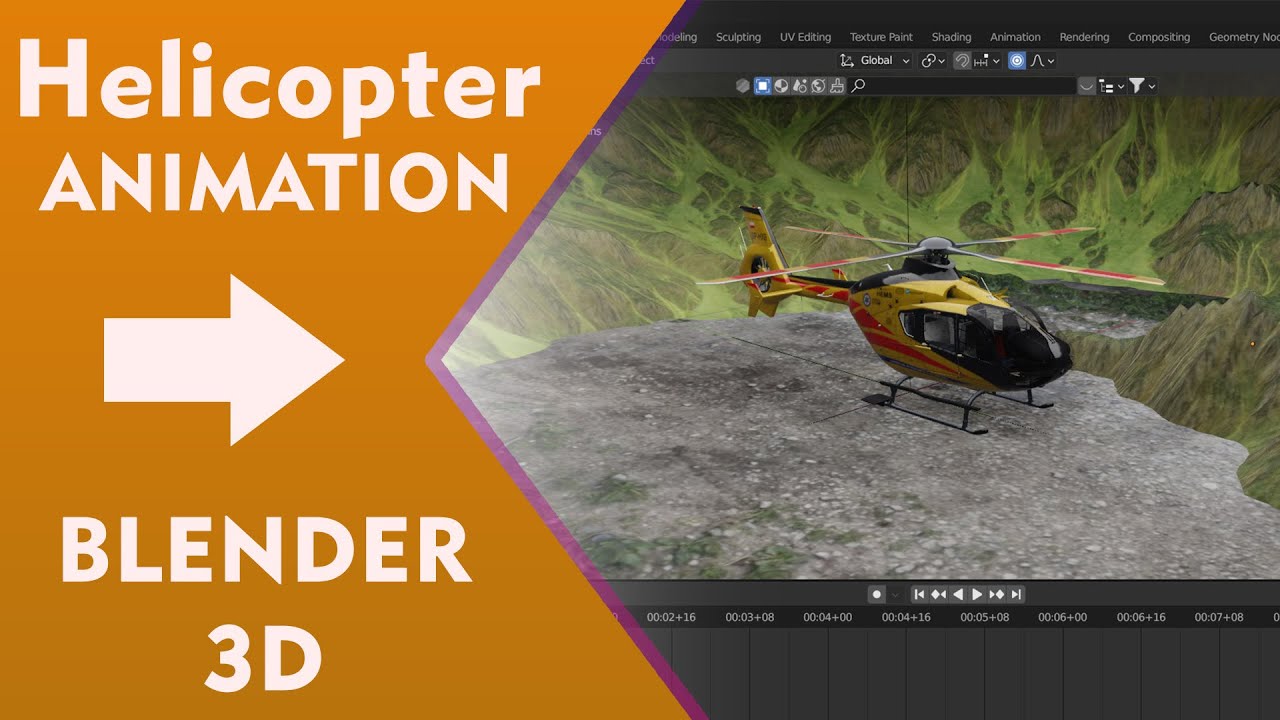 Helicopter Animation | Blender 3D | #blender #animation #3d - YouTube