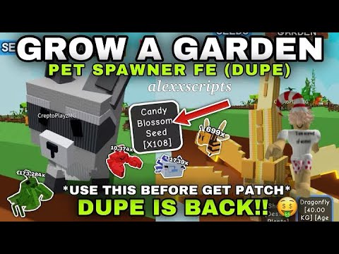 (NEW😳) Grow a Garden Script | Fruit Steal, Candy Blossom Spawner, Dupe ...