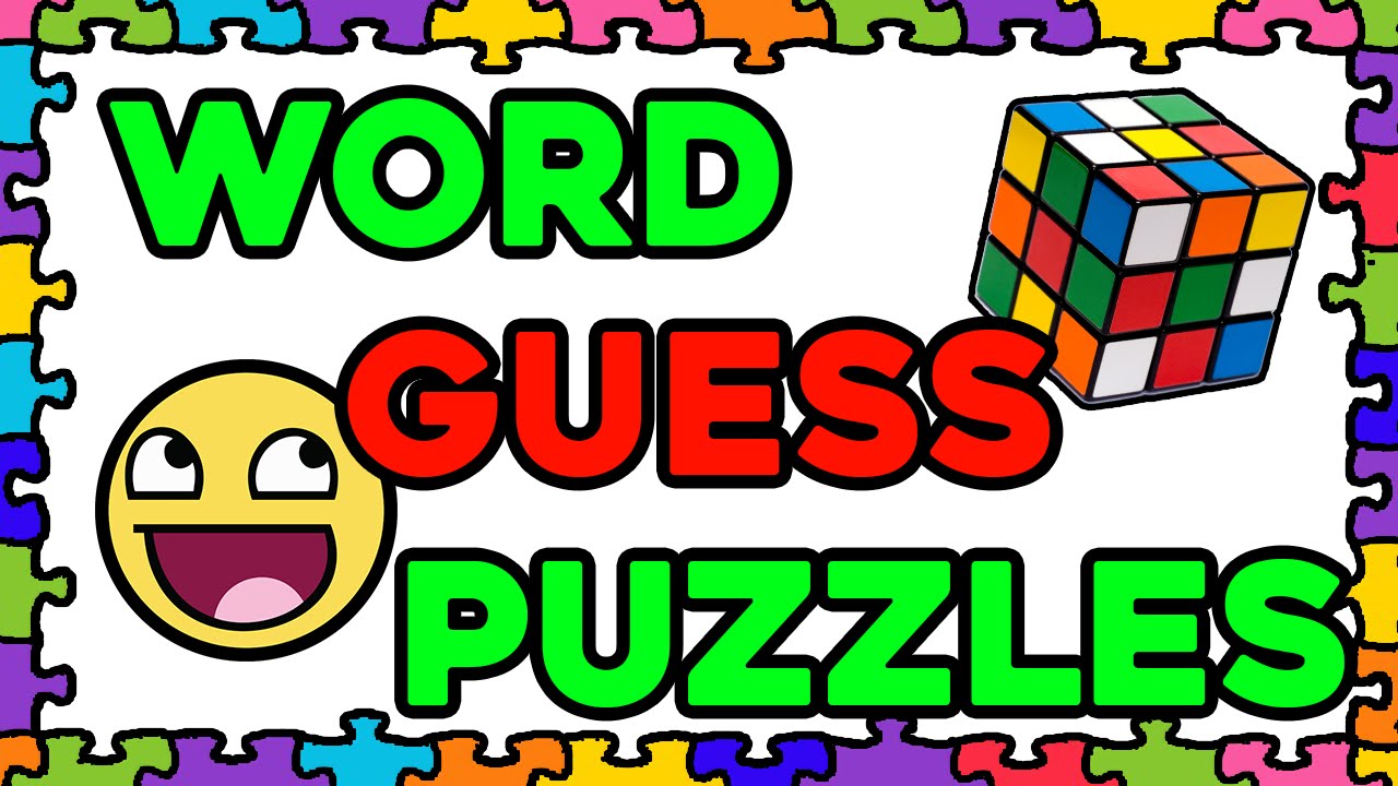 Word Guess Puzzles! Guess the Picture! - YouTube