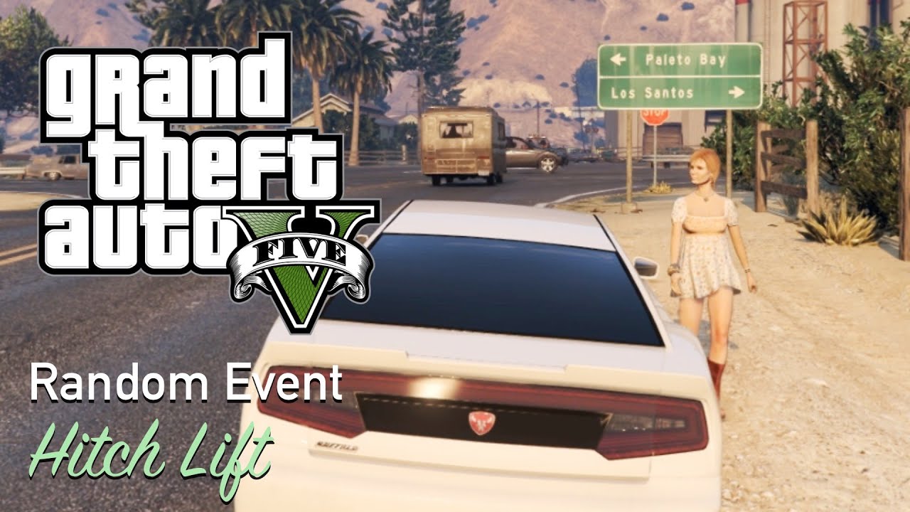 GTA 5 | Random Event | Hitch Lift | Walkthrough [No Commentary] - YouTube