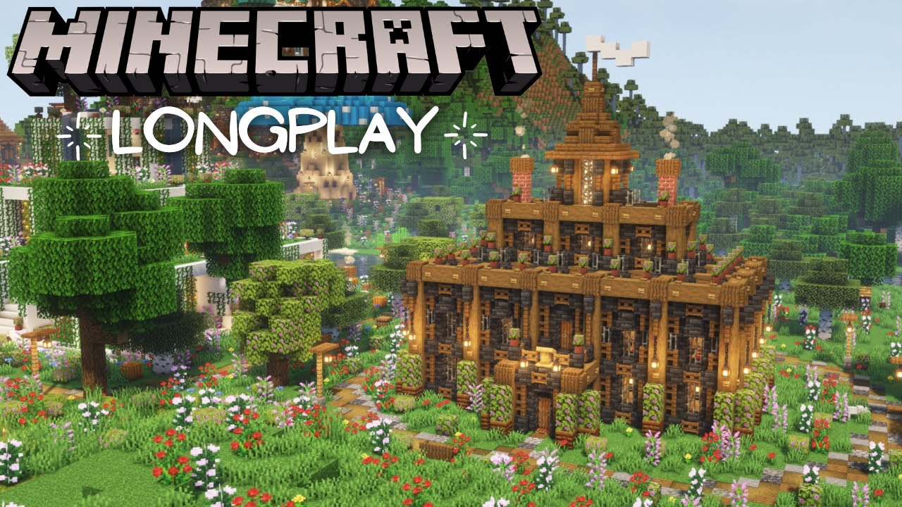 Minecraft Survival - Relaxing Longplay, Library Trading Hall (No Commentary) 1.19 (#42) - YouTube