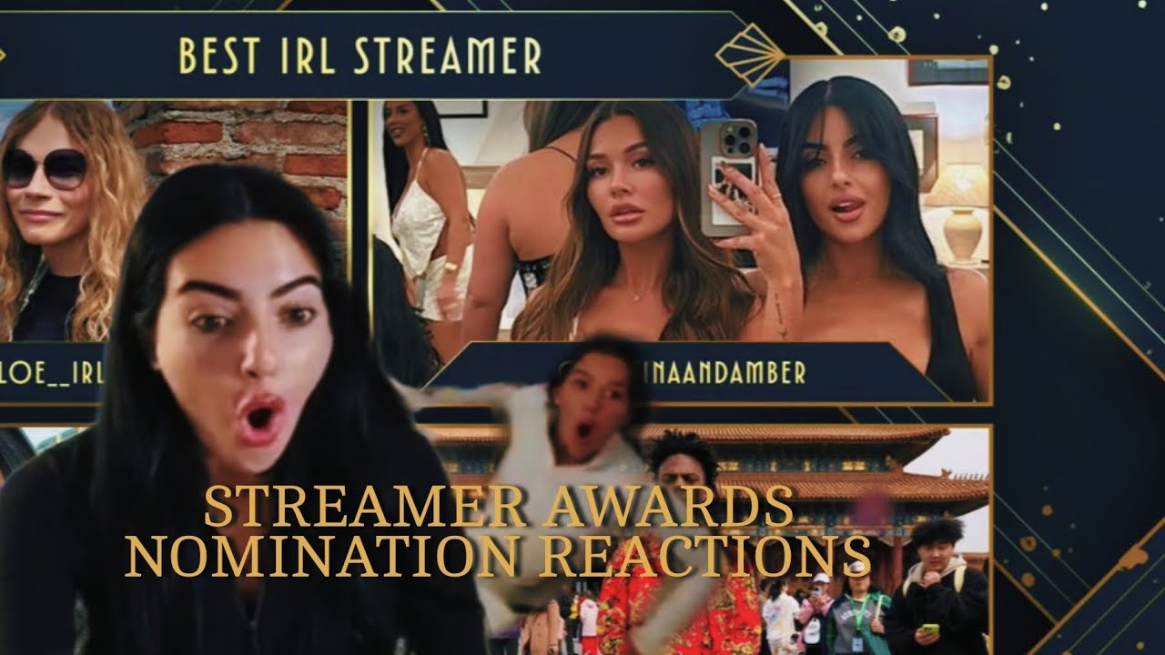 PT.1 Christina and Amber STREAMER AWARDS NOMINATION REACTIONS😬😰 - YouTube
