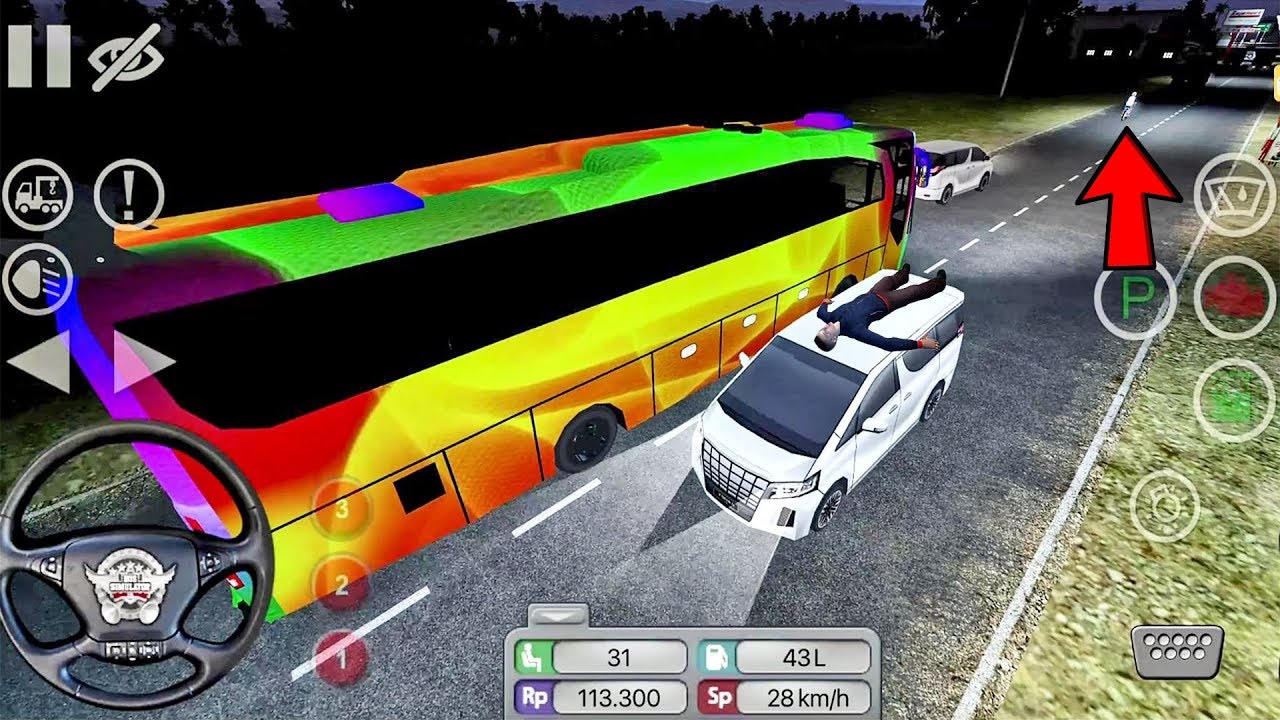 Bus Simulator Indonesia #6 BUSSID - Night Driving - Android gameplay ...