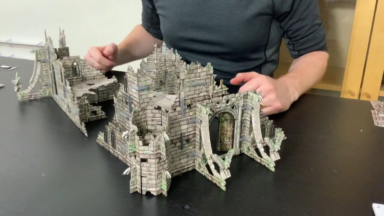 Fantasy Wargames assembly - Monastery - YouTube