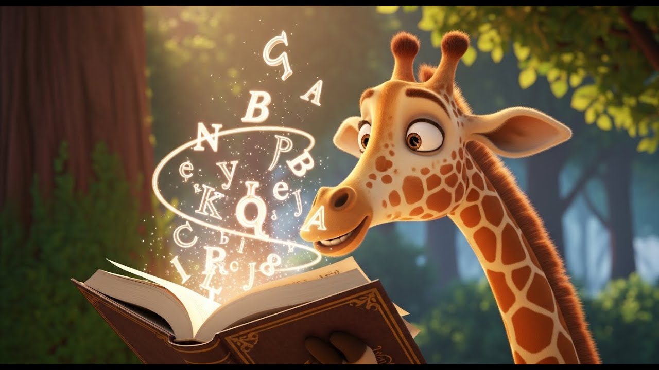 The Giraffe Who Learned to Read | Fun Nursery Rhymes and Kids Songs ...