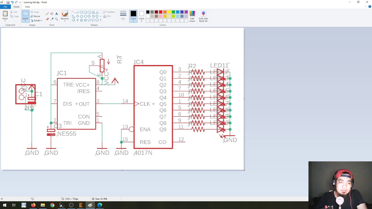 Belajar Membuat Skematik + Design Running Led Menggunakan EAGLE - YouTube