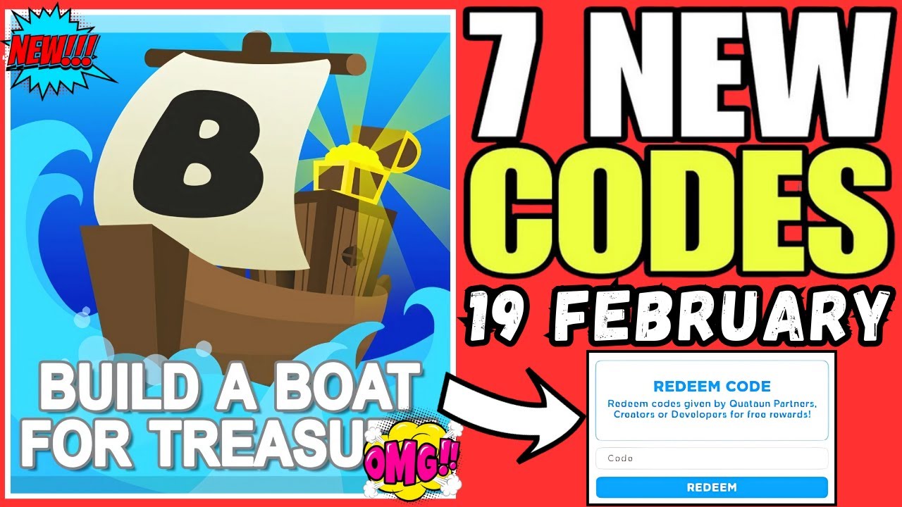 🌟FRESH🆕CODES‼️BUILD A BOAT FOR TREASURE ROBLOX CODES 2025 -BUILD A BOAT CODES - YouTube
