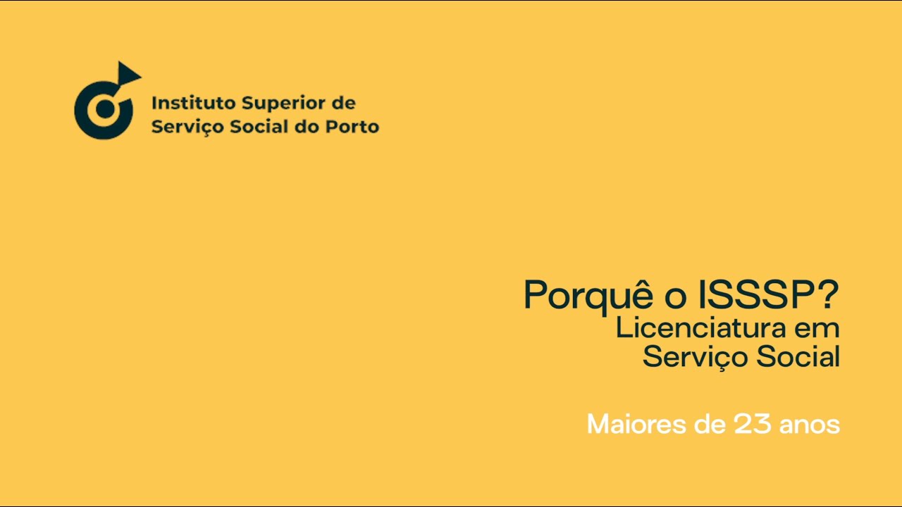 ISSSP // Serviço Social - Porquê o ISSSP? - YouTube