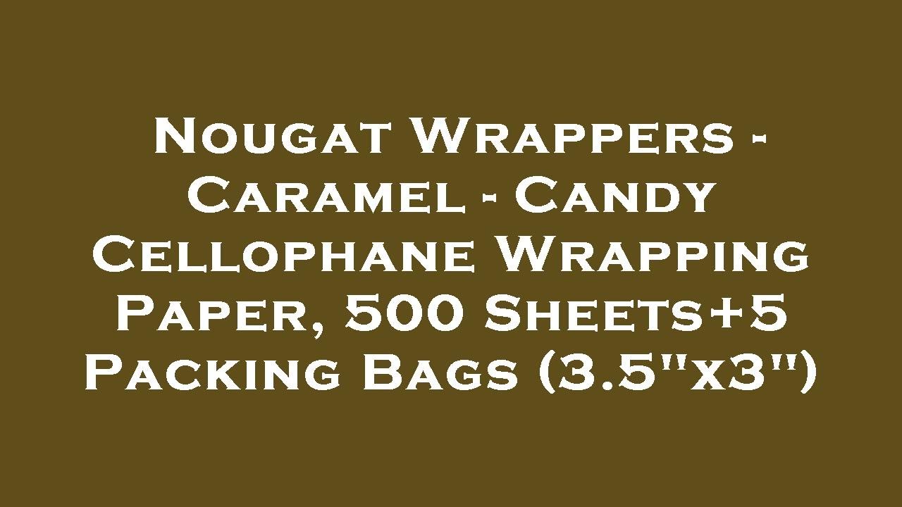 Nougat Wrappers - Caramel - Candy Cellophane Wrapping Paper, 500 ...