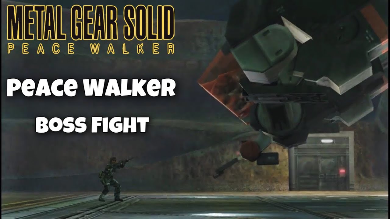 Metal Gear Solid Peace Walker: Peace Walker Boss Fight (PPSSPP) (With Commentary) - YouTube
