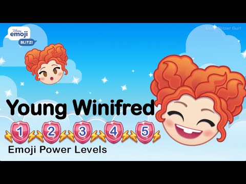 YOUNG WINIFRED (Power Level 1 to 5) - Hocus Pocus - Disney Emoji Blitz ...