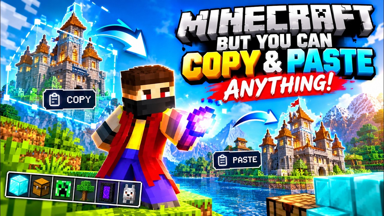 Minecraft But You Can Copy & Paste Anything! - YouTube
