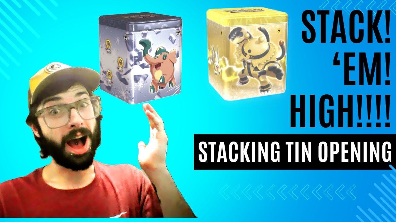 STACK 'EM HIGH!!!!!!! Pokemon Stacking tin Opening!!! - YouTube