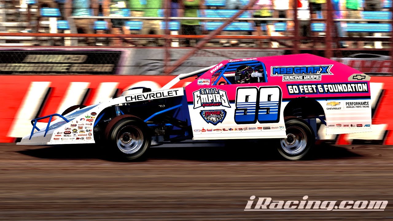 iRacing Dirt UMP Modifieds at Lucas Oil - YouTube