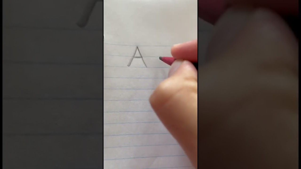Print handwriting letter‘Aa’ ||ASMR - YouTube