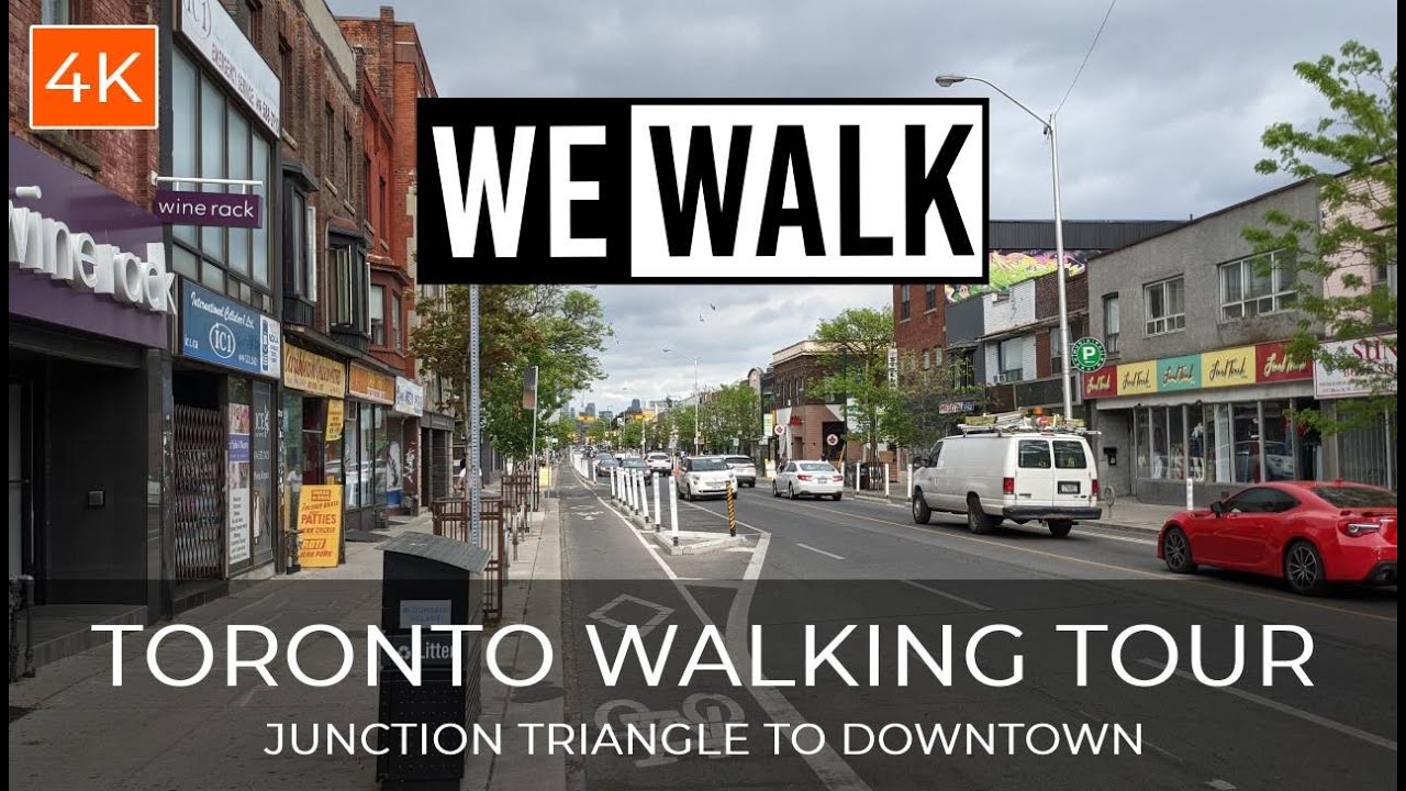 Toronto Walking Tour 4K - Junction Triangle to Yorkville - YouTube