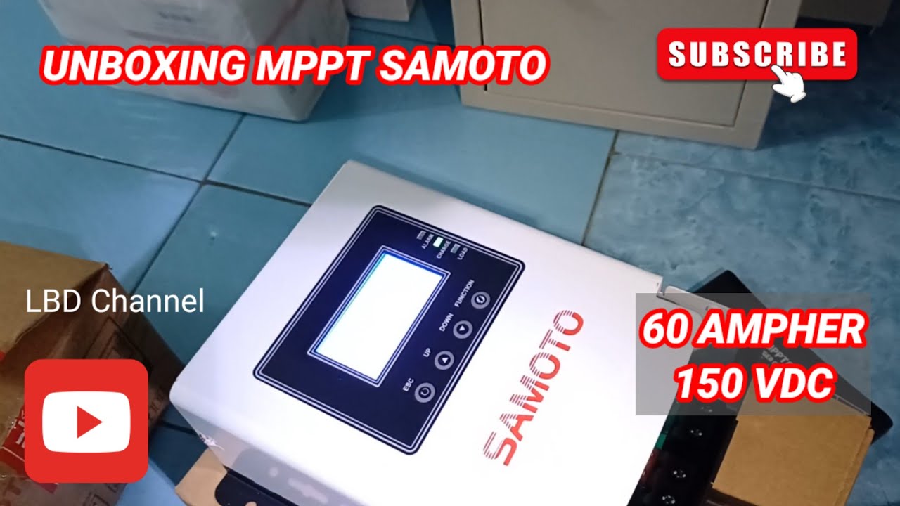 Unboxing MPPT Samoto 60 Ampher 150 VDC - YouTube