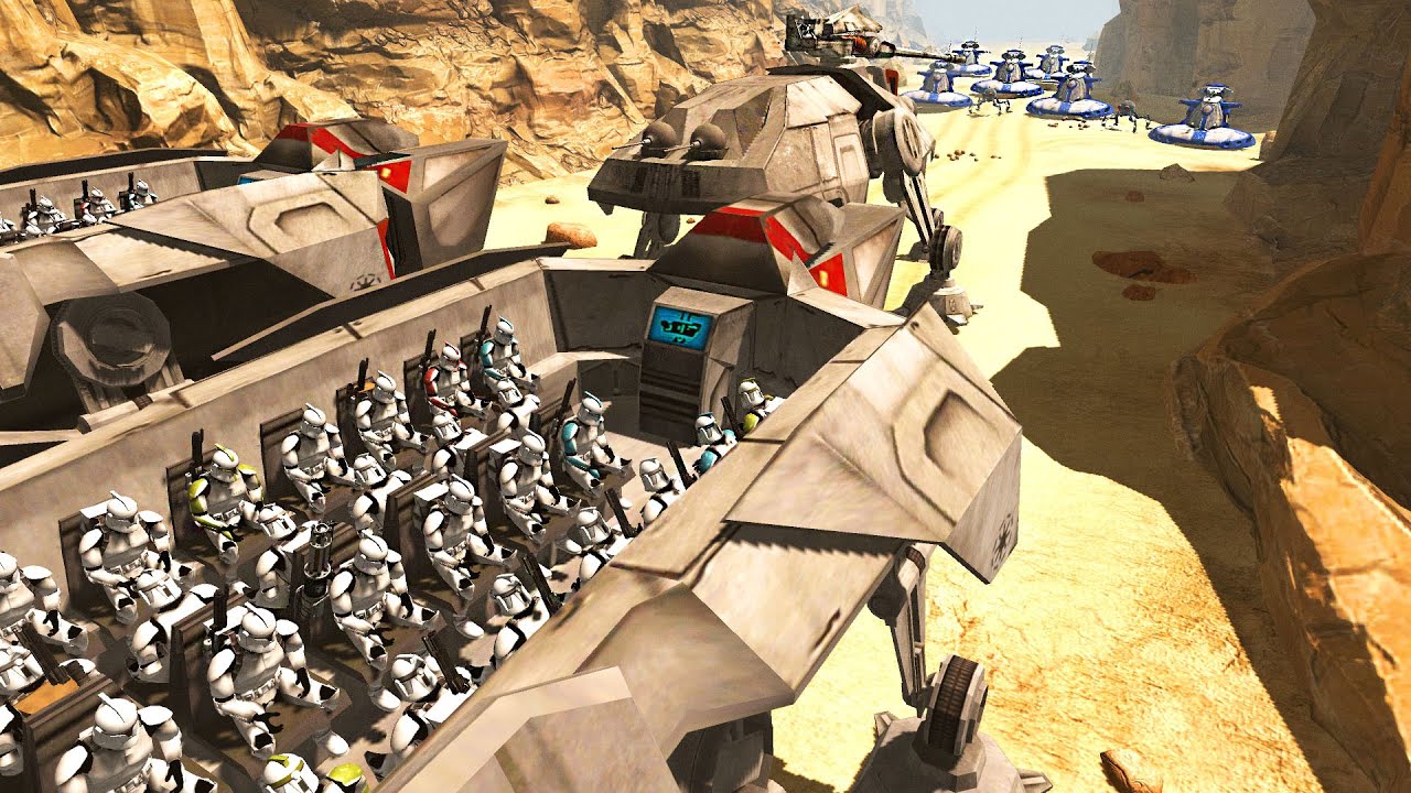 Clone Armored Task Force Invasion of OUTPOST WALLS! - Men of War: Star ...