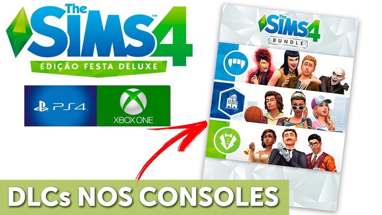 NOVO BUNDLE DE DLC PARA O THE SIMS 4 PS4 E XBOX ONE - YouTube