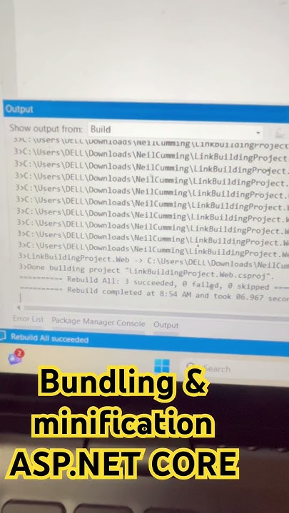 Bundling and minification in ASP.NET CORE #csharp #programminglanguage #shorts - YouTube