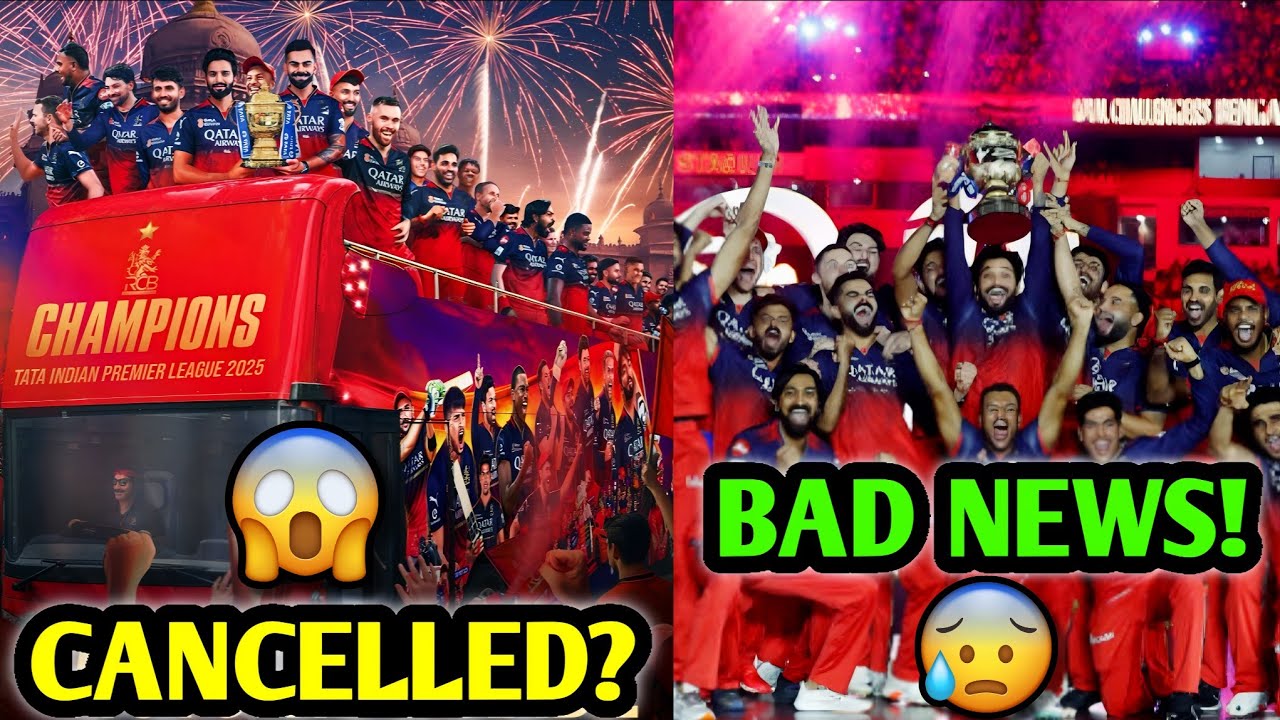 BAD NEWS for RCB FANS! 😰 OPEN BUS PARADE CANCELLED? RCB IPL 2025 ...