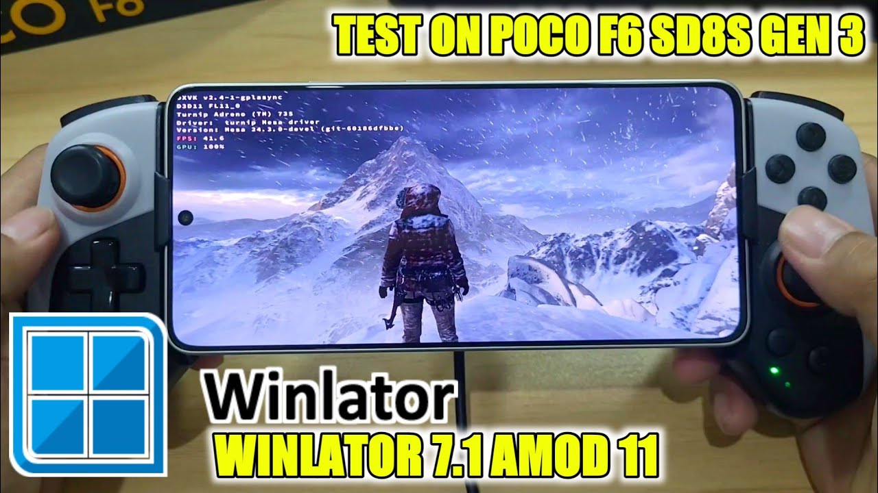 Rise Of Tomb Raider WINLATOR 7.1 AFEIMOD 11 POCO F6 - YouTube