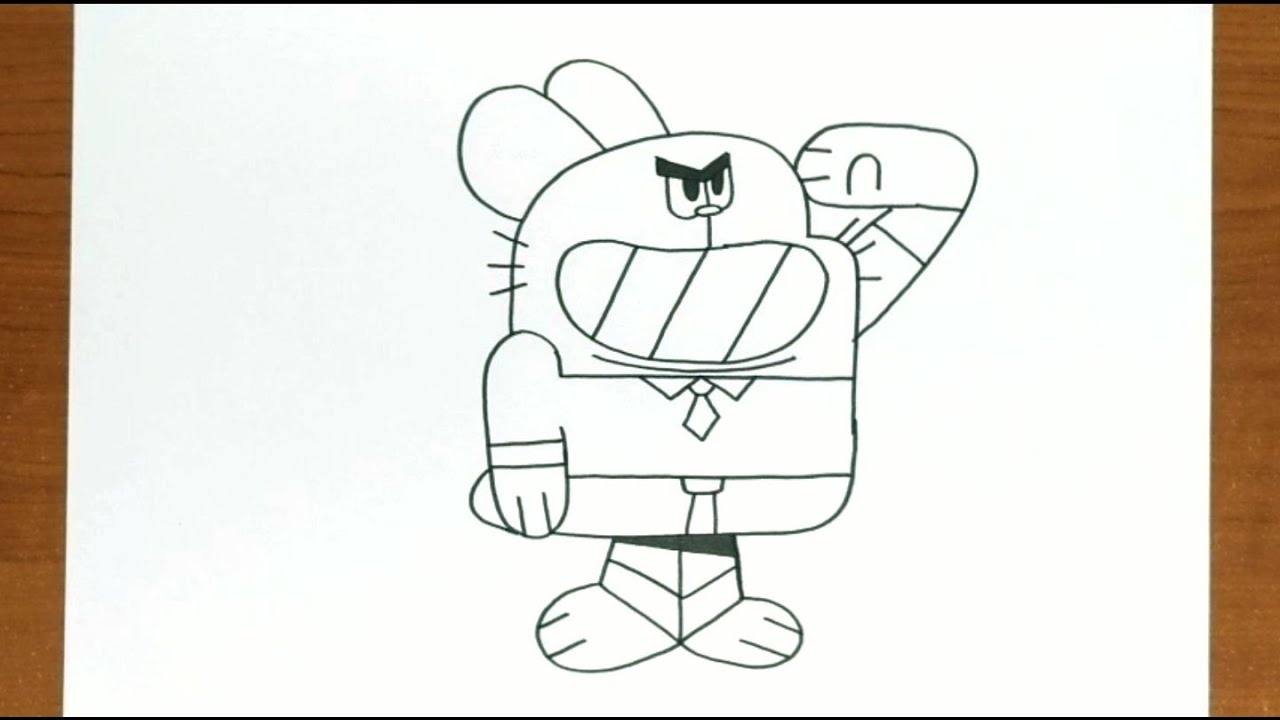 How to Draw RICHARD WATTERSON GUMBALL - YouTube