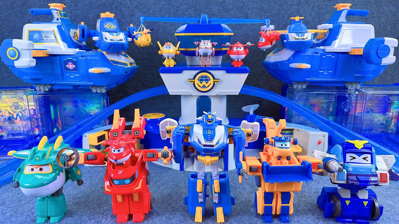 15-minutes of satisfying unboxing, cool Super Wings Space Base Set ...
